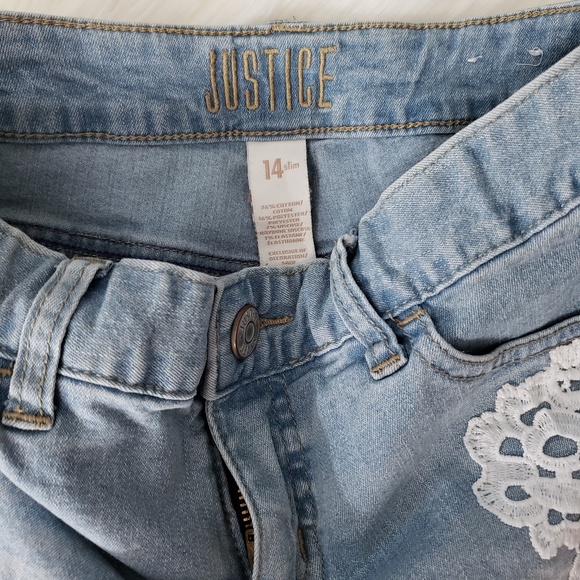 Justice | Bottoms | Justice Denim Shorts W Lace Girls | Poshmark